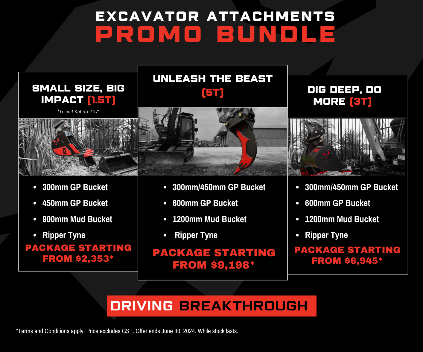 End of Financial Year Bucket Package 2024 - RAMRADE Attachments